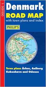 Denmark Road Map (Philip's Road Atlases & Maps): 9780540087372: Amazon ...