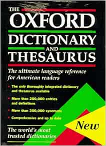 Amazon.com: The Oxford Dictionary and Thesaurus: The Ultimate Language ...