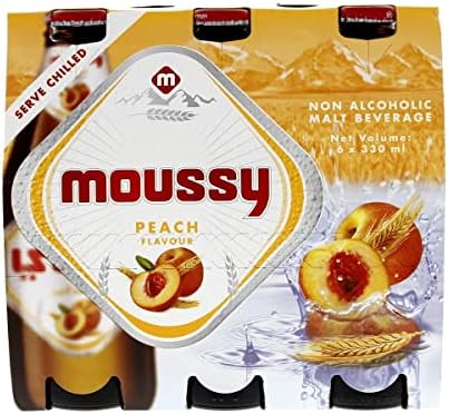 Moussy Peach Non Alcoholic Malt Beverage, 24 Bottle x 330 ml price in ...
