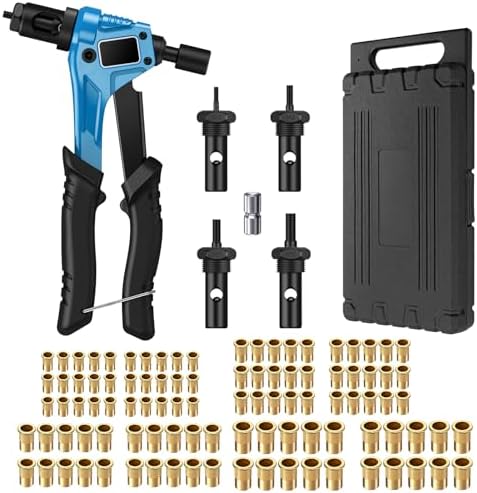 eSynic Rivnut Tool Professional Rivet Nut Gun 8 Inch Rivet Nut Tool Set ...