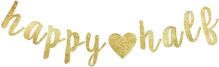 Amazon.com: Happy Half Banner, Baby Boys/Girls' 6 Months/Half Year ...