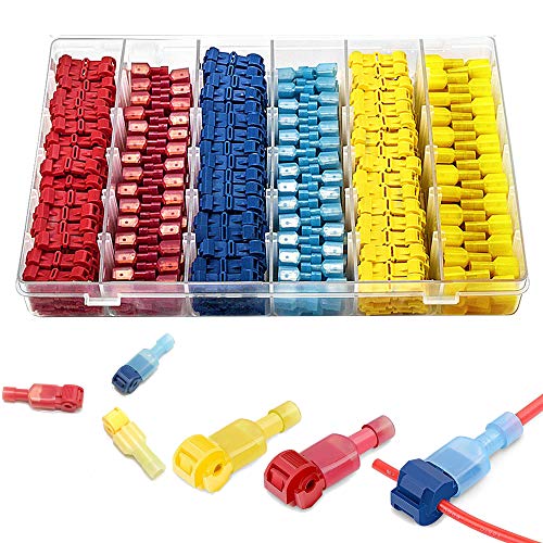 Amlits 400 PCS T-Tap Wire Connectors, Self-Stripping Quick Splice ...