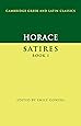 Amazon.com: Horace: Satires Book I (Cambridge Greek and Latin Classics ...