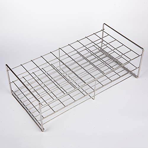 JRLGD 50 Holes Stainless Steel Test Tube Rack Holder For 11-40mm Tubes ...