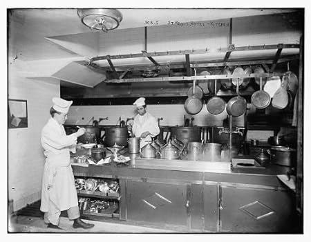 Amazon.com: early 1900s photo St. Regis Hotel: kitchen Vintage Black ...