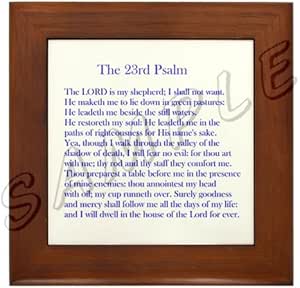 Amazon.com: The 23rd Psalm Framed Tile : Home & Kitchen