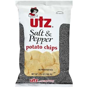 Amazon.com: UTZ Salt and Pepper Potato Chips 3.5 Ounces (Pack of 12)