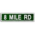 Amazon.com: Detroit 8 Mile Road Wall Sign Street Signs Vintage Metal ...