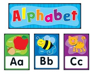 Amazon.com : Carson Dellosa Alphabet Bulletin Board Set (119004 ...