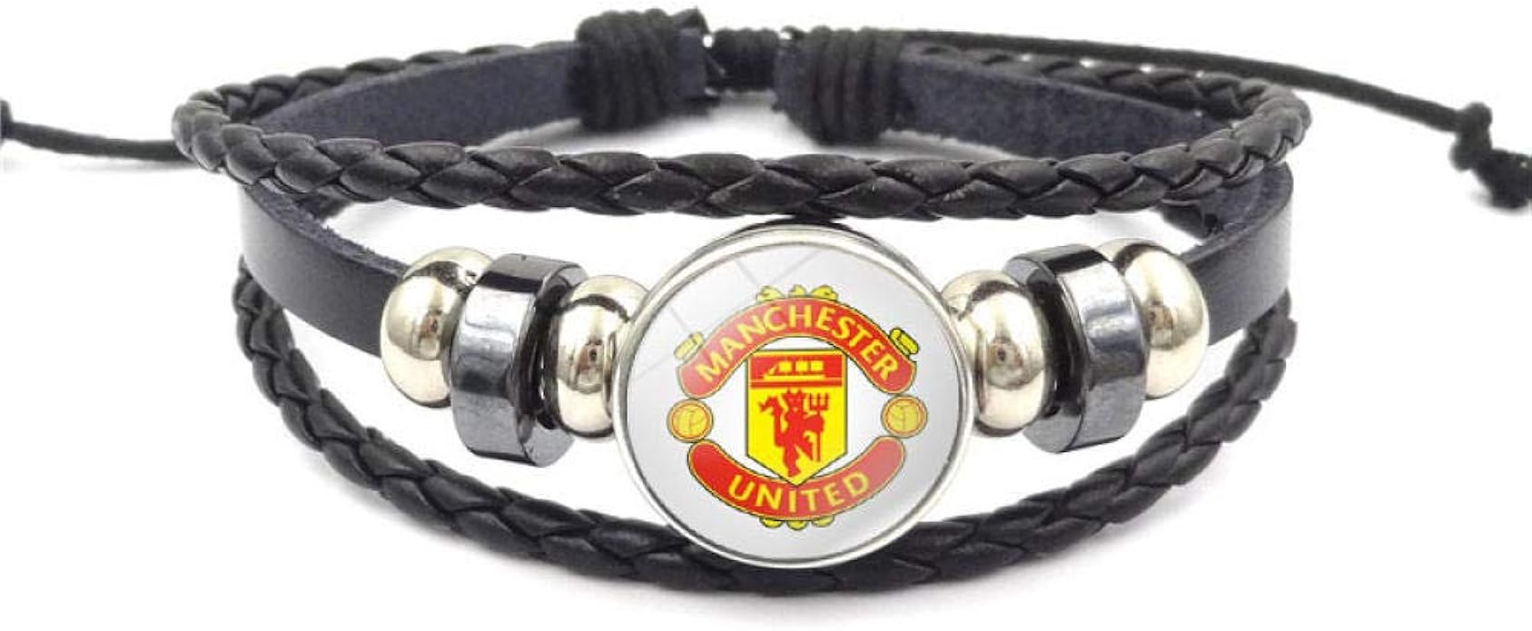 Drreny British Football Team Logo time Gemstone Bracelet Multi-Layer ...