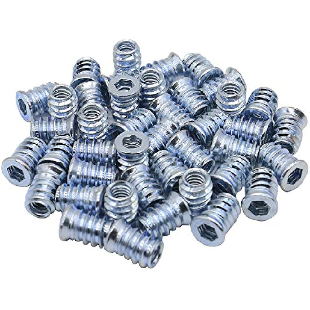 40pcs 1 4 20 Furniture Screw In Nut Threaded Insert Nutsert For Wood 40pcs-1-4-20-furniture-screw-in-nut-threaded-insert-nutsert-for-wood