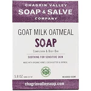 Amazon.com : Organic Natural Soap Bar - Goat Milk Honey Oatmeal - Chagrin Valley Soap & Salve ...