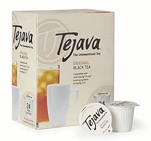 Amazon.com : Tejava Original Unsweetened Black Iced Tea Pods, 24 Pack ...