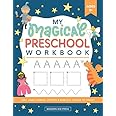 Amazon.com: My Magical Preschool Workbook: Letter Tracing | Coloring ...