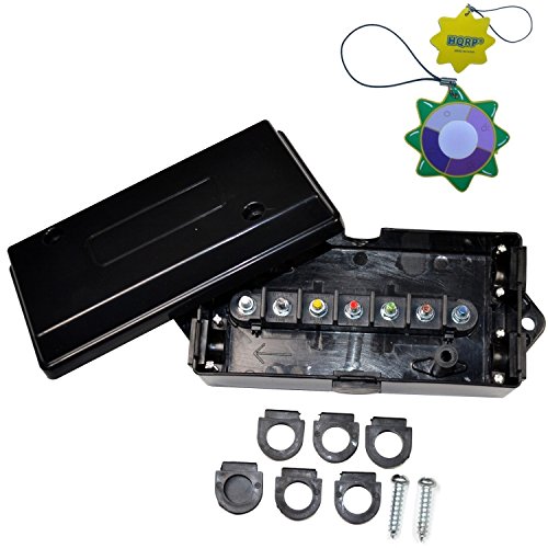 Buy HQRP 7 Way/Pin Electrical RV Trailer Junction Box 7 Gang/Pole Wire ...