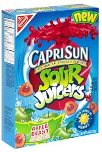 Amazon.com: Nabisco Capri Sun All-Natural Sour Juicers Fruit Snacks ...
