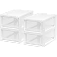 Amazon.com: IRIS USA 6 Quart Compact Stackable Plastic Storage Drawer ...