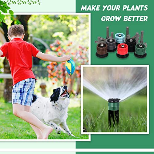 48 Pcs Variable Arc Nozzle Adjustable Pop up Sprinkler Head Lawn ...