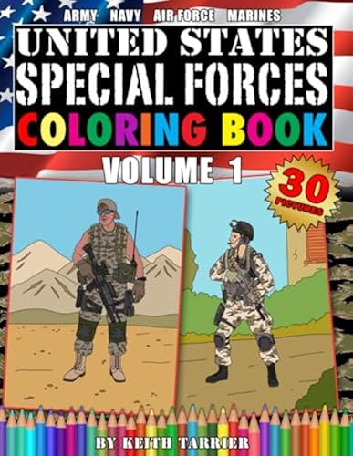 United States Special Forces Coloring Book Volume 1: Army, Navy ...