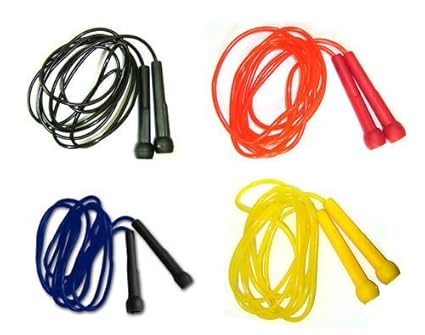 Plastic Skipping Ropes Jumping Speed Ropes Pack Of 6: Amazon.co.uk ...