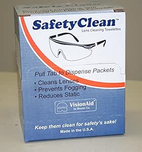 Amazon.com: VisionAid Safety Clean Lens Cleaning Towelettes (100 ...