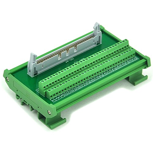 DIN Rail Mount Flat Ribbon Cable 0.1" FRC Connector Interface Module ...