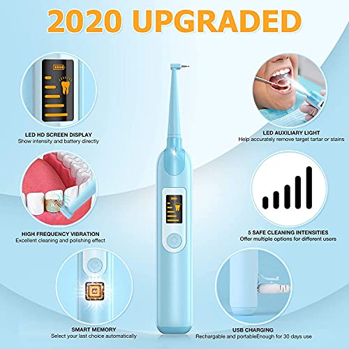 Electric Tartar Plaque Remover for Teeth - Ultrasonic 5 Modes Teeth ...