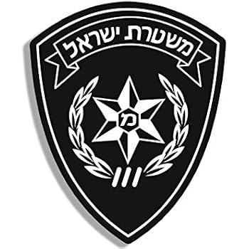Amazon.com: American Vinyl Israel National Police Badge Shaped Sticker ...