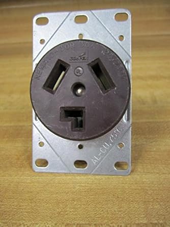 Cooper NEMA 10-30R Power Receptacle: Amazon.com: Industrial & Scientific