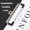 Meetory 10 Pack Mountable Clipboard Clips,Spring Loaded Surface Mount ...