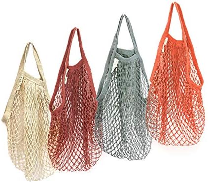 EKOLOJEE Reusable Produce Net Bags Grocery Washable, Mesh Bags For ...