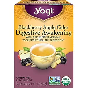 Amazon.com : Yogi Tea - Blackberry Apple Cider Digestive Awakening (6 ...