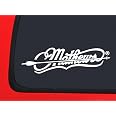 Amazon.com: Mathews Archery Logo with Arrow - White Hunting window ...