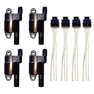 Amazon.com: OEM Ignition Coil Package (4 Delphi Ignition Coils + 4 ...