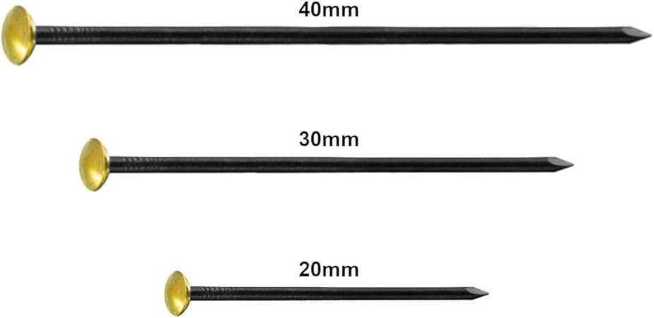 Lot de 30 clous - Noir - Différentes tailles - 10 x 20 mm/30 mm/40 mm ...