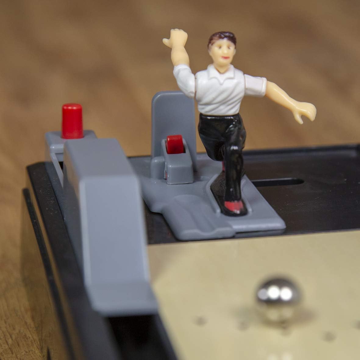 Global Gizmos 55689 Tabletop 10 Pin Bowling Game | Spring Loaded ...