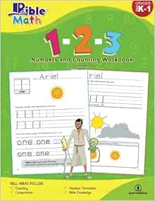 Bible Math: 1-2-3 Numbers and Counting Workbook (Bible Phonics): Hall ...