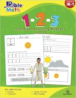 Bible Math: 1-2-3 Numbers and Counting Workbook (Bible Phonics): Hall ...