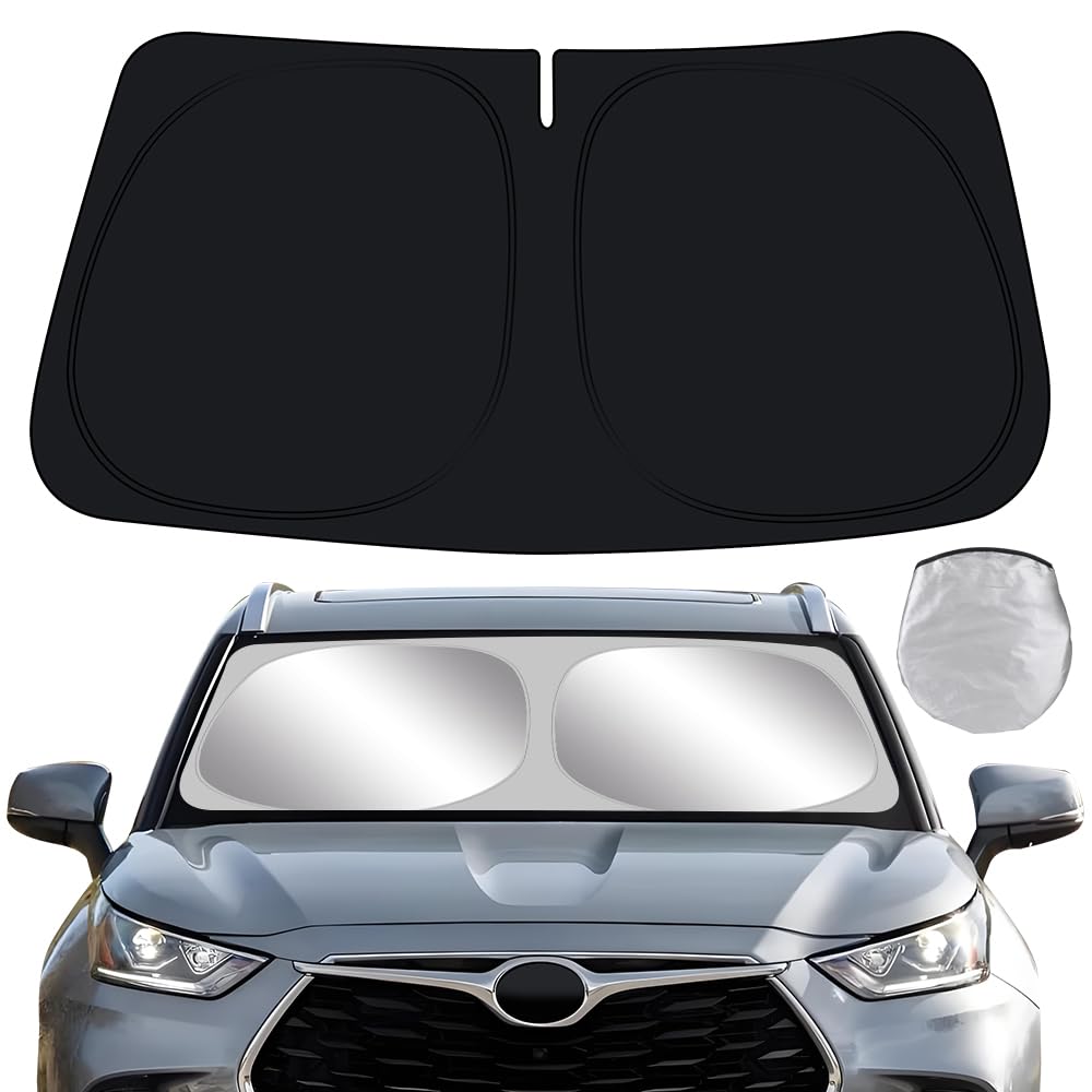 YEGZA Car Sun Shade for Toyota Highlander 2020 2021 2022 2023 2024 ...