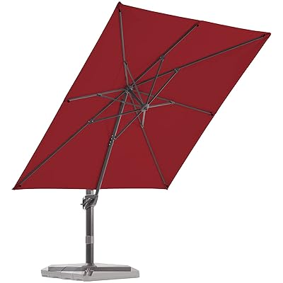 BLUU SEQUOIA 9x9 FT Square Cantilever Patio Umbrella Bahrain | Ubuy