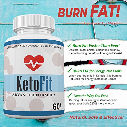 Keto Fit Advanced Formula - Ketosis Weight Loss Support - 120 Capsules ...