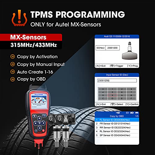 Autel Maxitpms Ts508 Tpms Relearn Tool 2021 Tpms Programming Tool For Mx Sensors 315433 Mhz