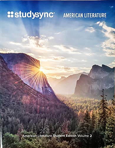 StudySync, American Literature, Volume 2, Units 4-6, Studemt Edition, c ...
