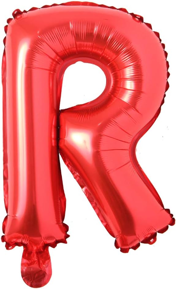 Amazon.com: 16" inch Single Red Alphabet Letter Number Balloons ...