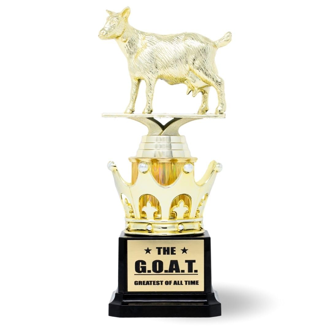 Goat Trophy - G.O.A.T. - Greatest of All Time Funny Trophy Award with ...