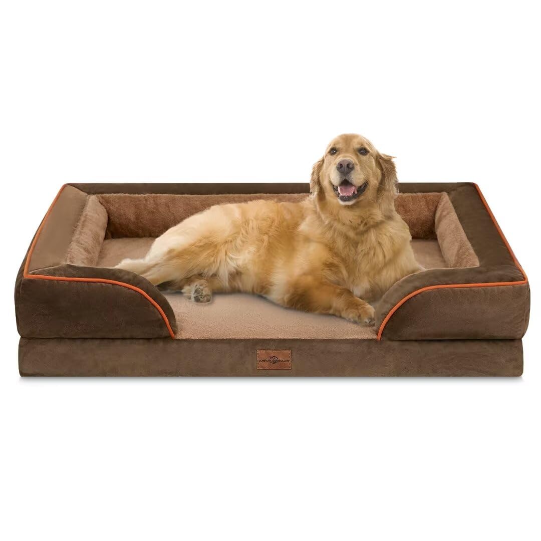 Comfort Expression Dog Beds for Extra Large Dogs, Waterproof Orthopedic ...