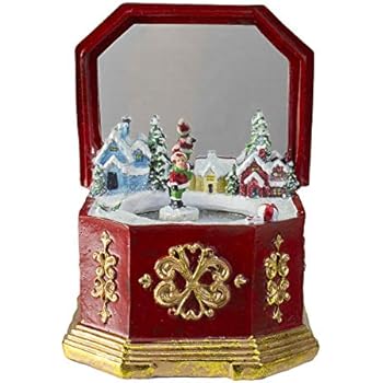 Amazon.com: Mr Christmas Animated Illuminated Music Box with Rotating ...