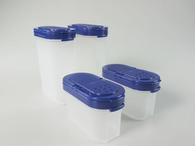 TUPPERWARE Gewürz-Riesen + Gewürz-Zwerge Gewürzbehälter Behälter Set (4 ...