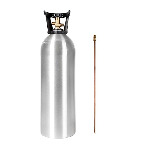 New 20 lb. Aluminum CO2 Cylinder with Siphon Tube & Handle with CGA320 ...