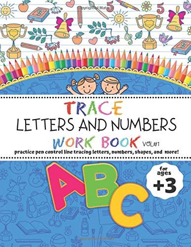 Trace Letters And Numbers Workbook Vol#2 English And Math Edition For ...